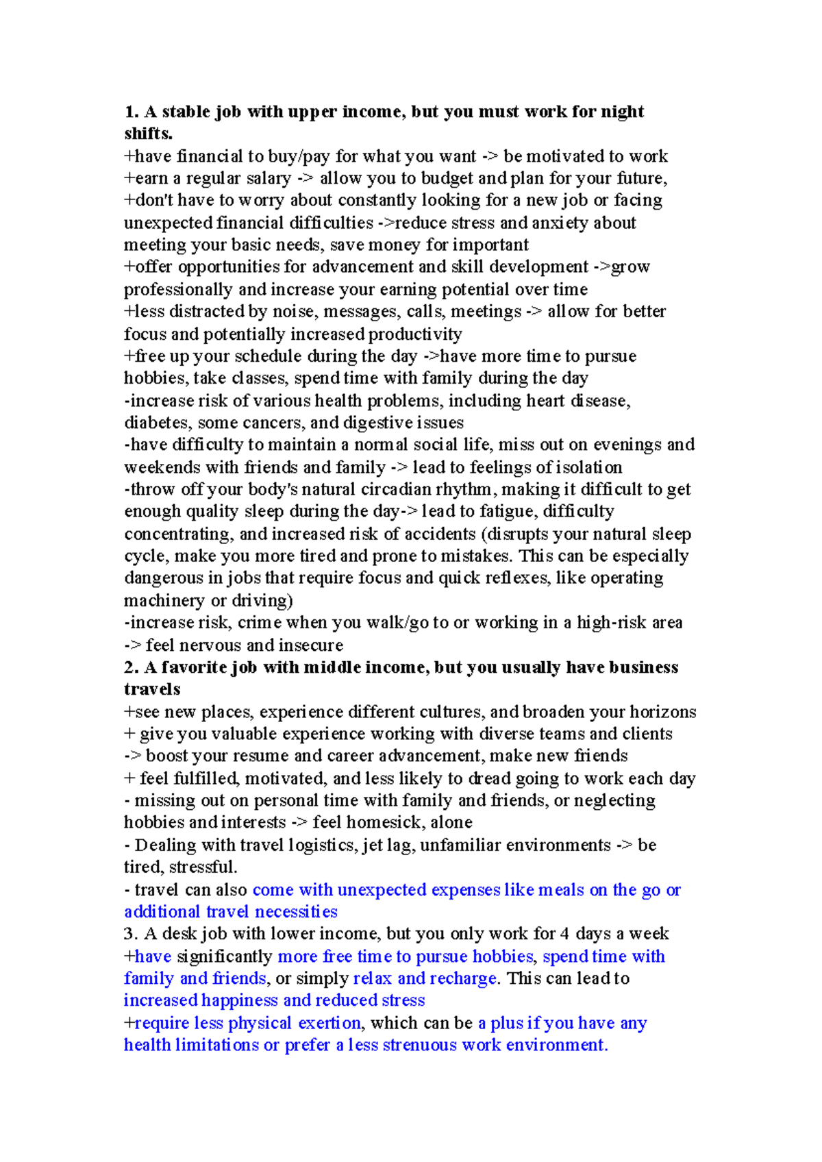 Situation: A stable job with upper income - A stable job with upper ...