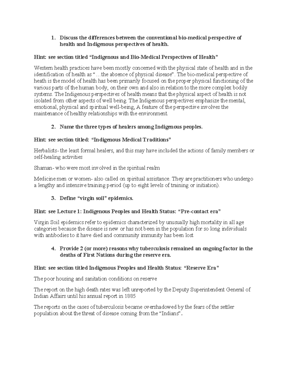 Module 9 Review Questions - Discuss the differences between the ...