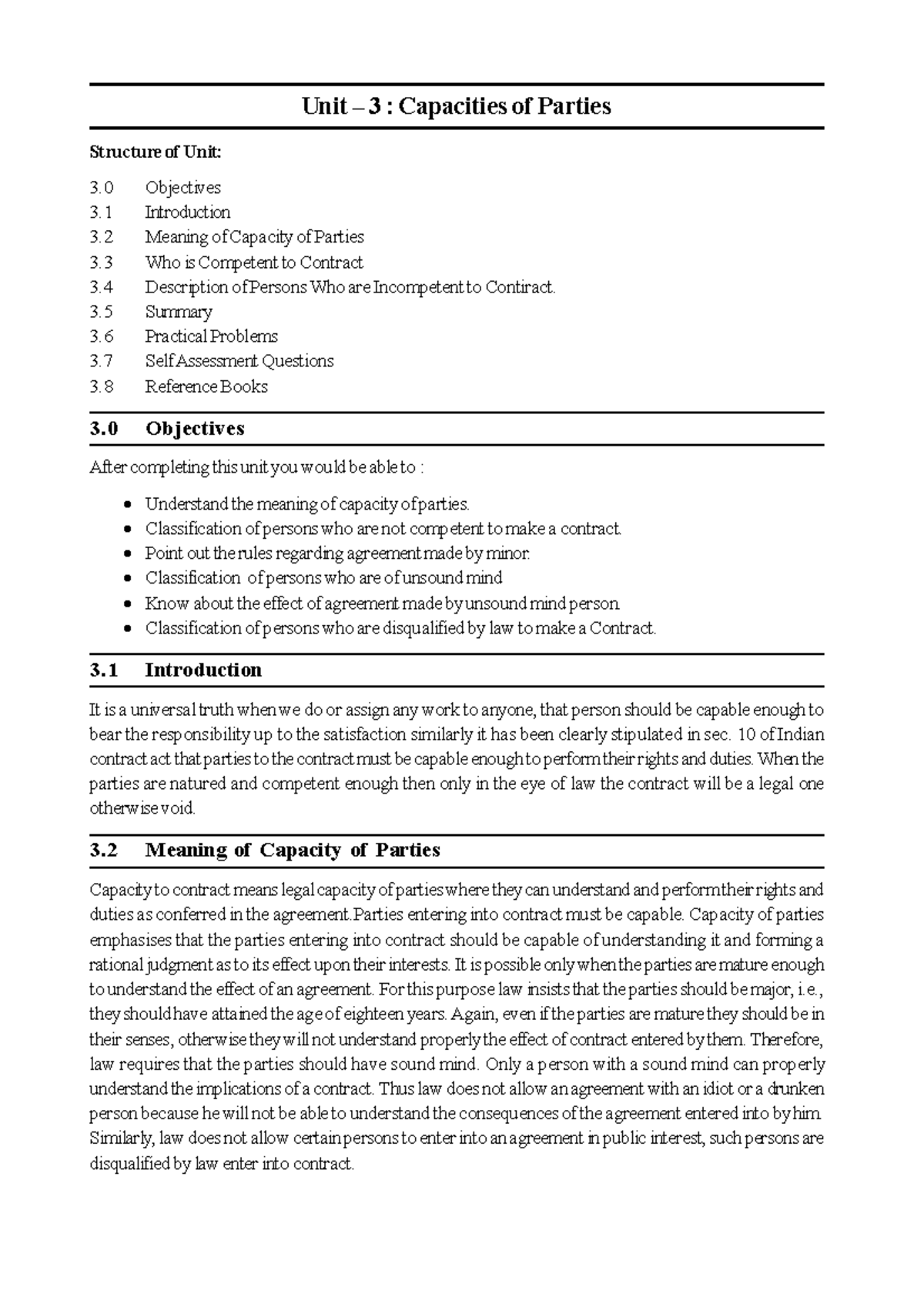 Capacities of Parties - lecture notes - Unit – 3 : Capacities of ...
