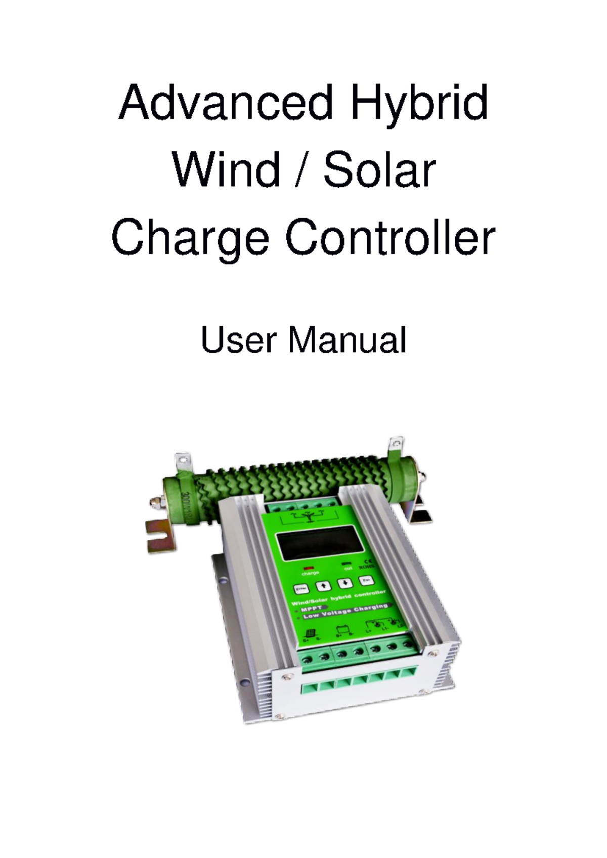 JCM Hybrid Controller User Manual - Advanced Hybrid Wind / Solar Charge ...
