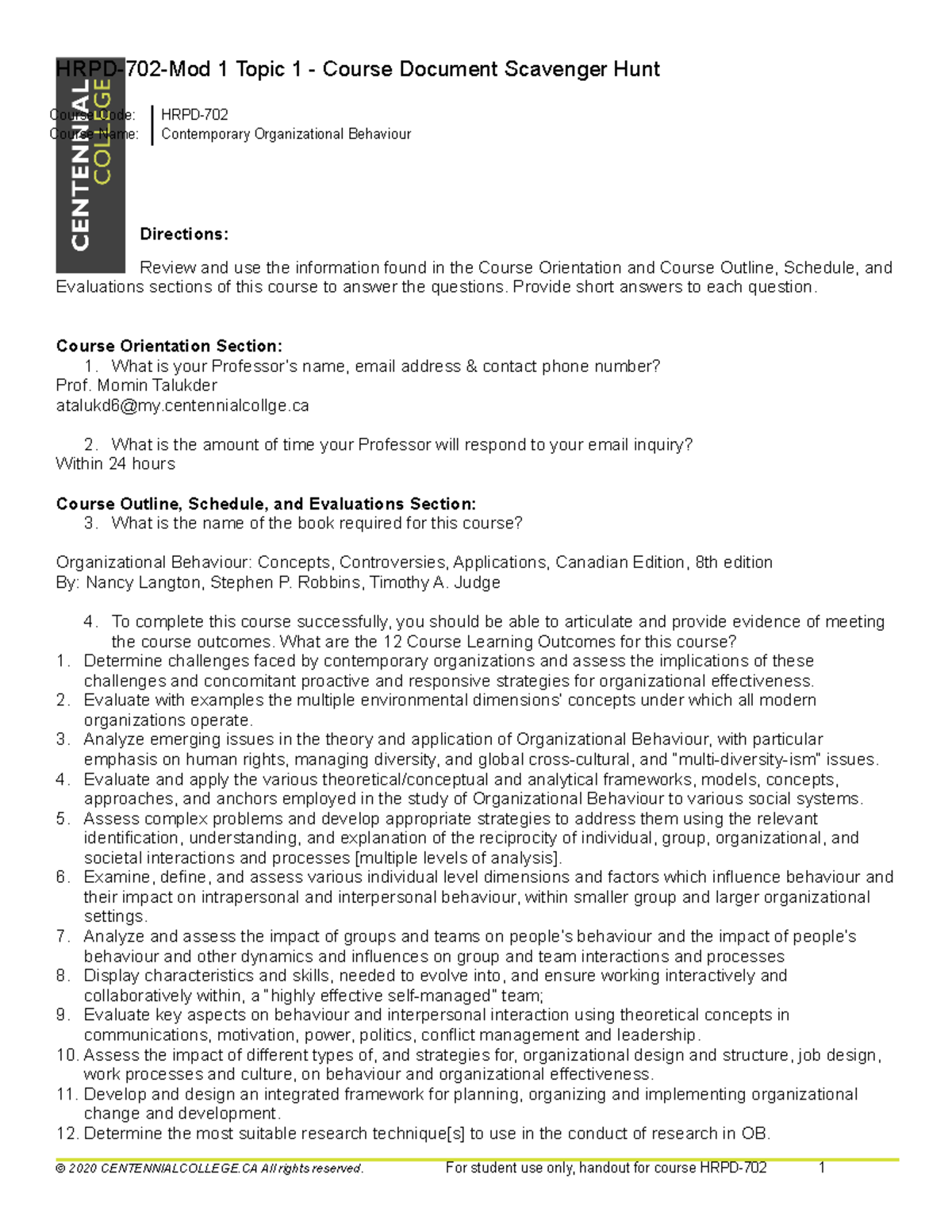 Module 1- Topic 1 - assignment - HRPD-702-Mod 1 Topic 1 - Course Document Scavenger Hunt Course ...