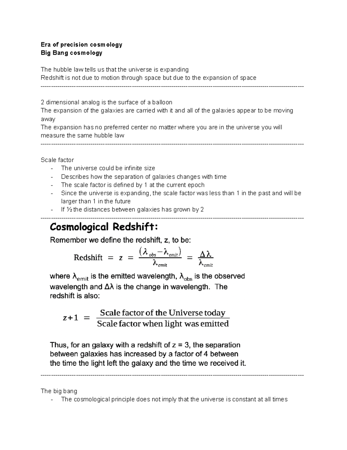 Formulas Hubbles Law Astronomy Online