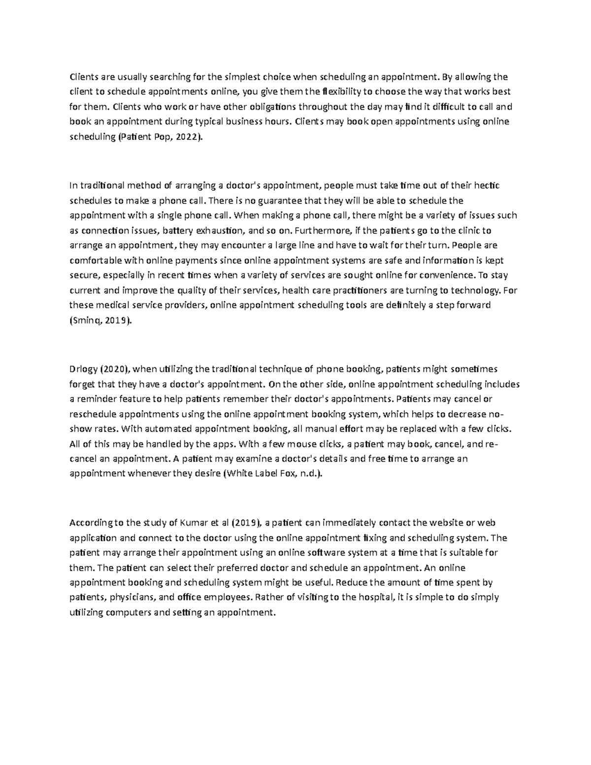 Appointment System THESIS - Clients are usually searching for the ...