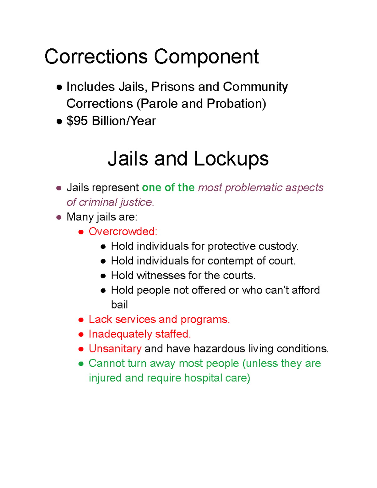 CRMJ Chapter 14 - Intro to Criminal Justice - Corrections Component ...