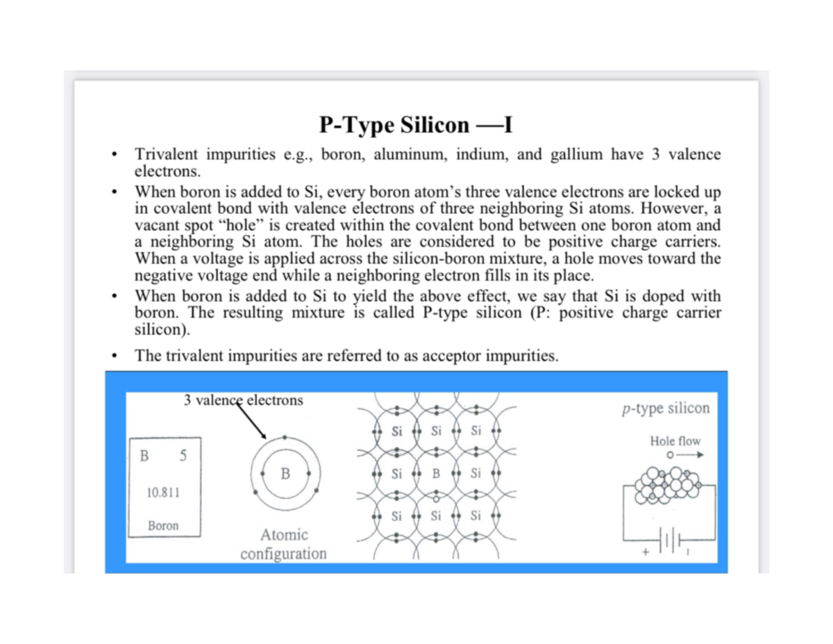 P-Type Silicon-l - p-type silicon is silicon doped with boron gas that ...