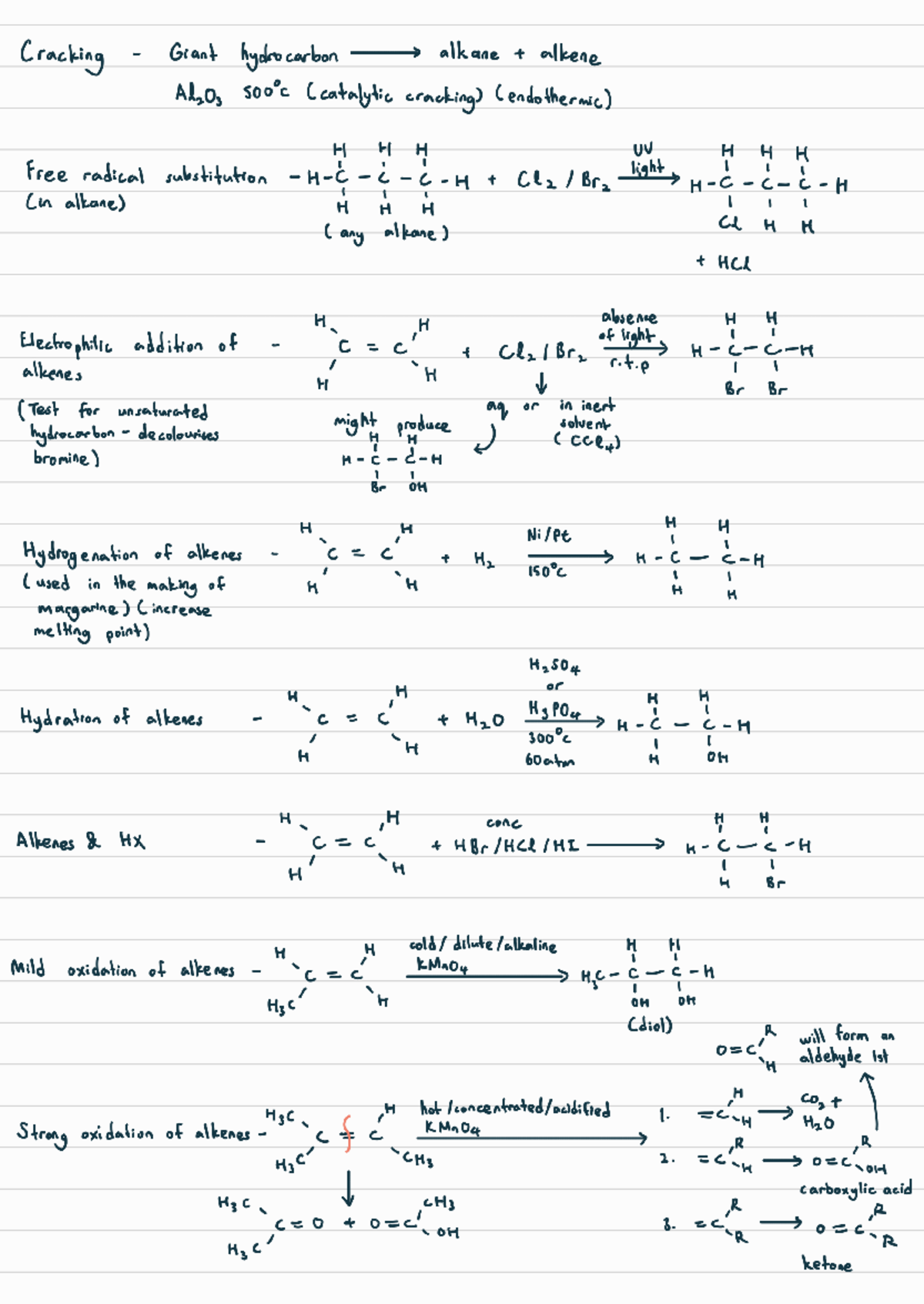 Cambridge A-Levels A2 Organic Chemistry Notes - CB1103 - Studocu