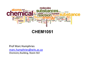 CHEM1051A 2024 Chp 15 Notes JM - Chapter 15: Chemical Equilibrium ...