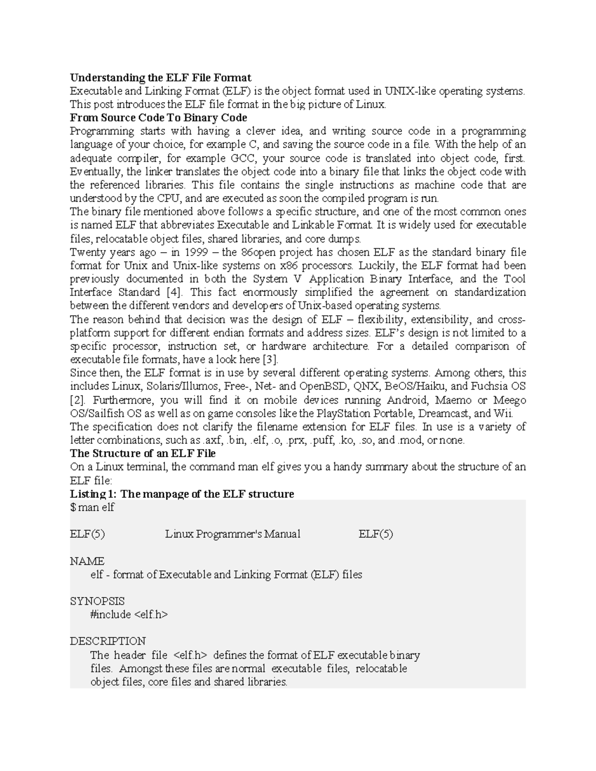PDF document 11 - All in one - Understanding the ELF File Format ...