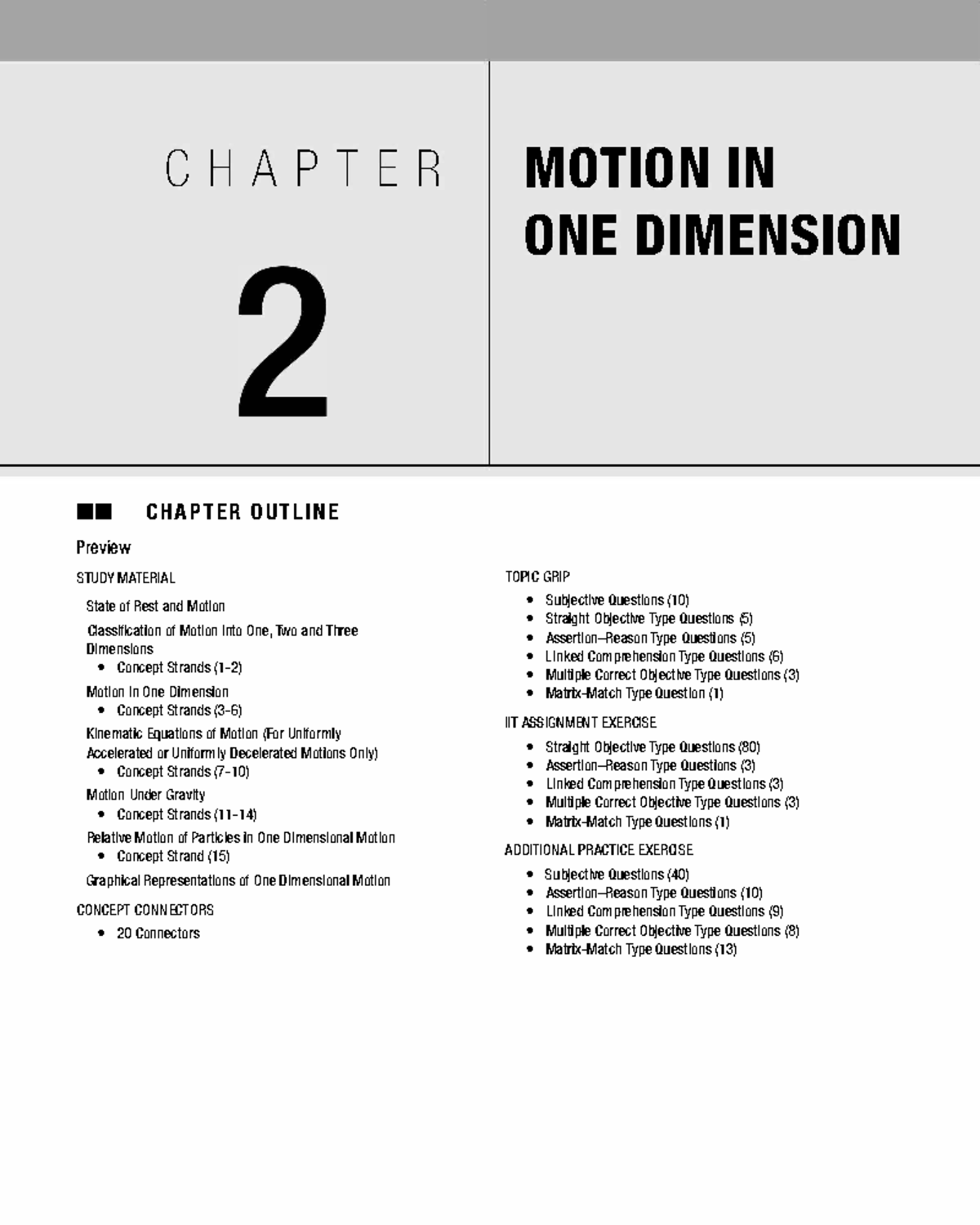 IIT Mains Physics Motion In One Dimension Base - CHAPTER CHAPTER ...