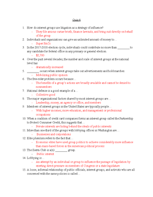 American Government- Midterm - Midterm Exam Which of the following ...