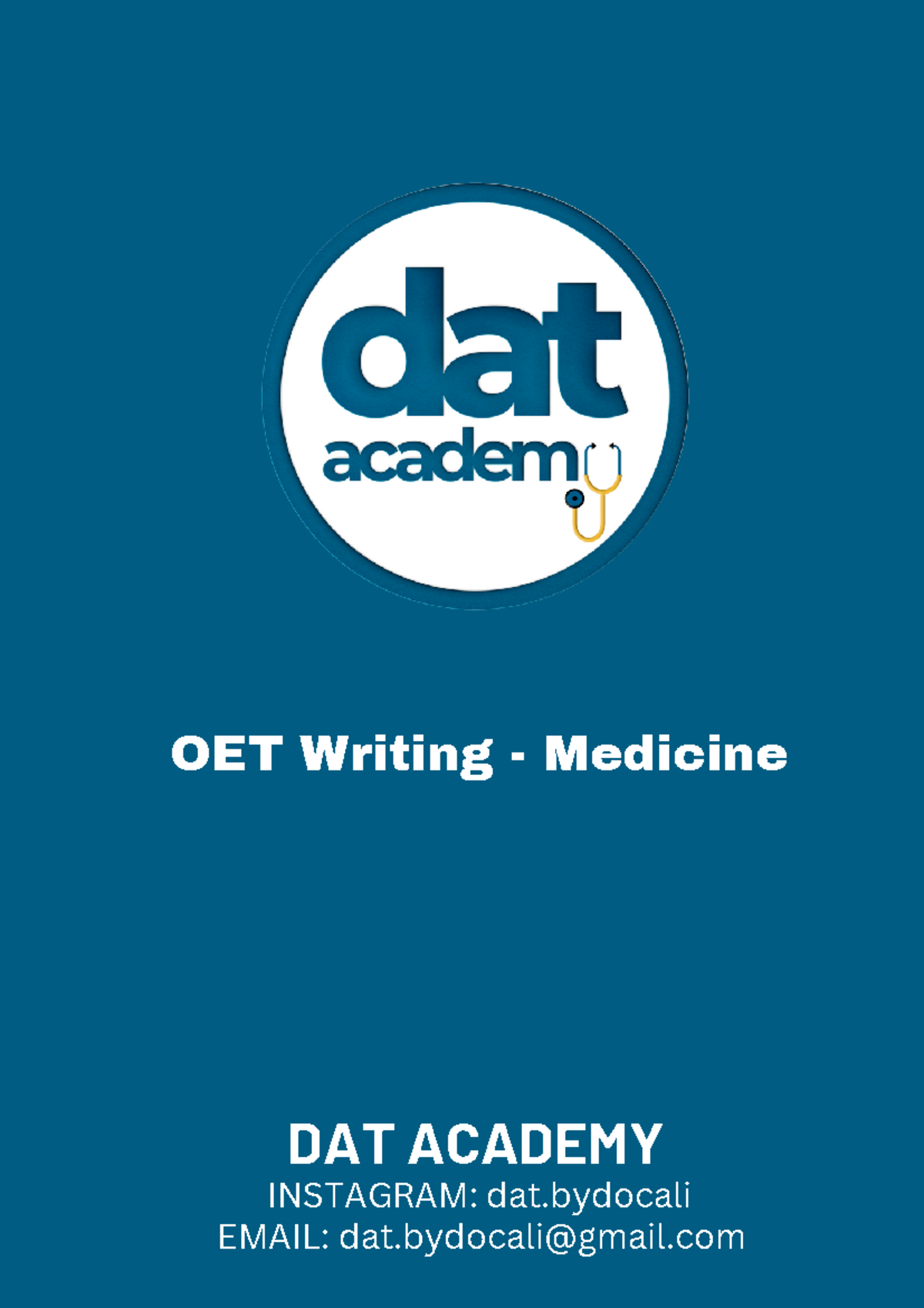 Covid Transfer (letter 4) - OET Writing - Medicine DAT ACADEMY INSTAGRAM: dat EMAIL: dat@gmail ...