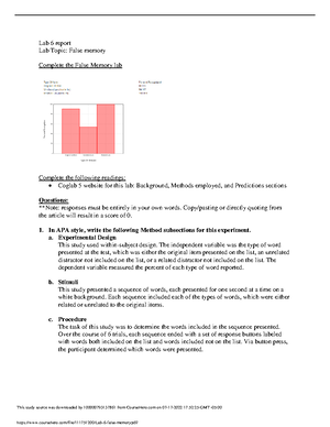 Lab 9 - decision making - Lab - Lab 9 report Lab Topic: Decision Making ...