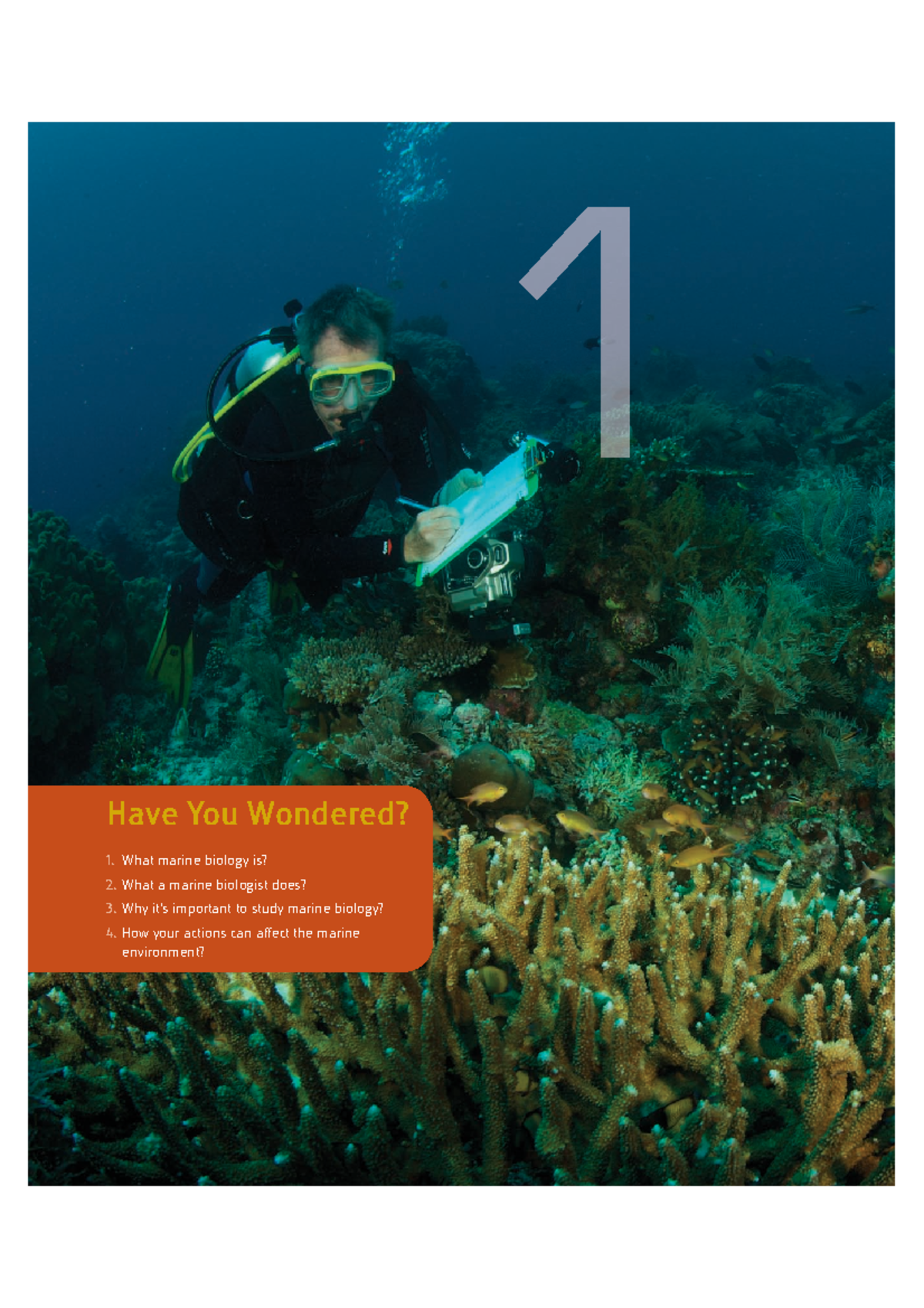 Chapter 1 - E-text of book - Have You Wondered? 1. What marine biology ...