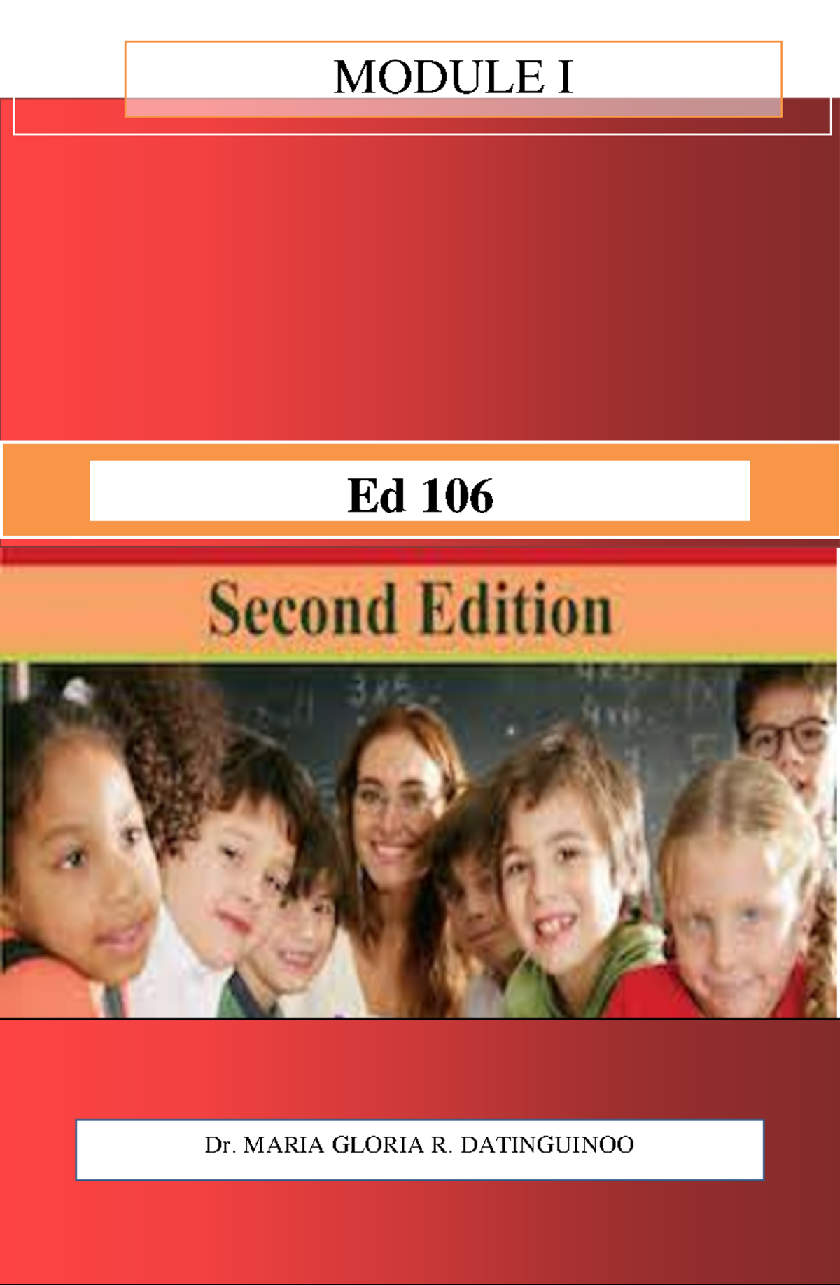 Module Ed 106 - Maria Gloria Datinguinoo - Foundation of Special and ...