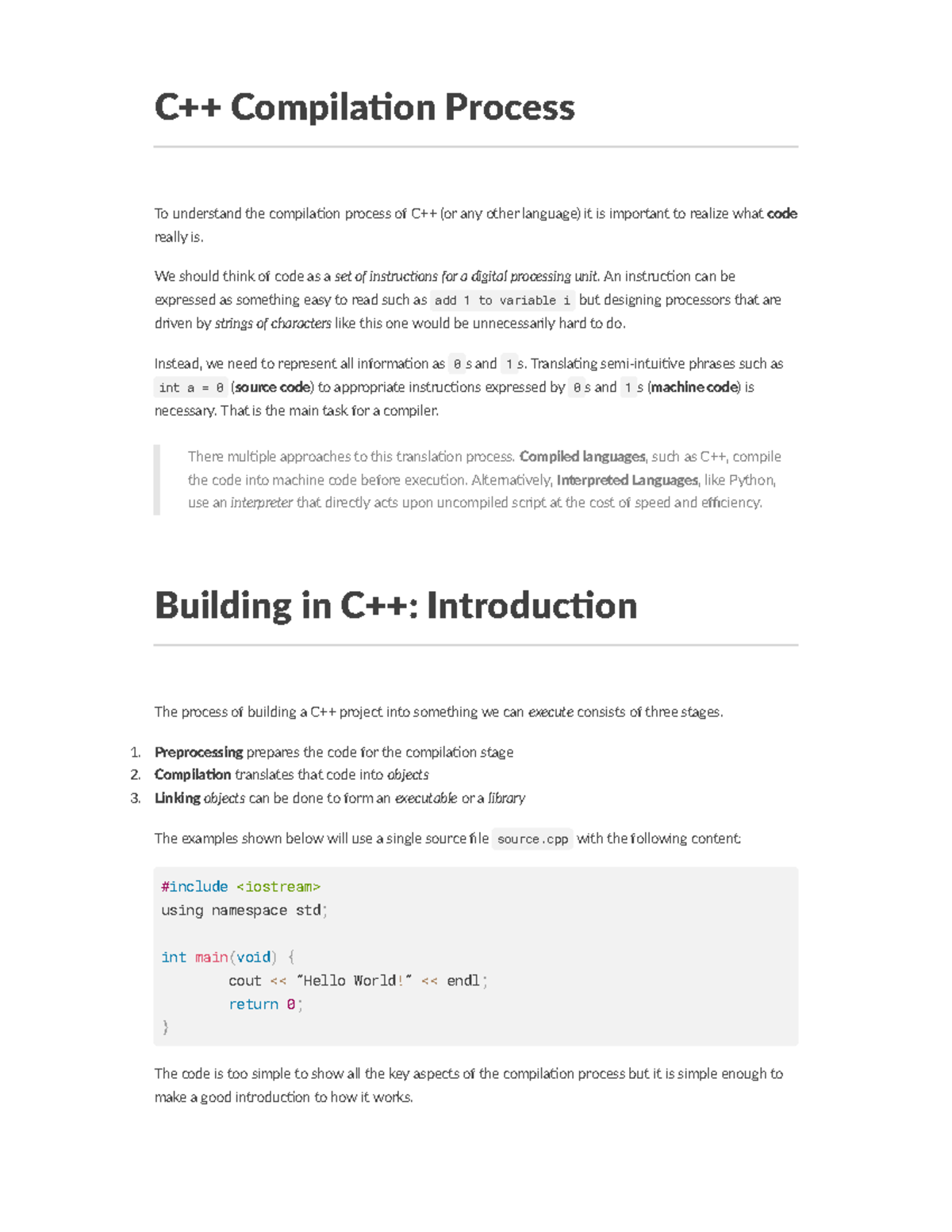 EE273 - Compilation-Intro - EE273 - Strath - Studocu