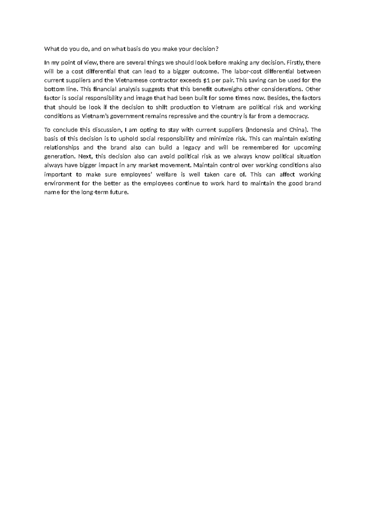 Ethical Dilemma Chapter 2 - What do you do, and on what basis do you ...