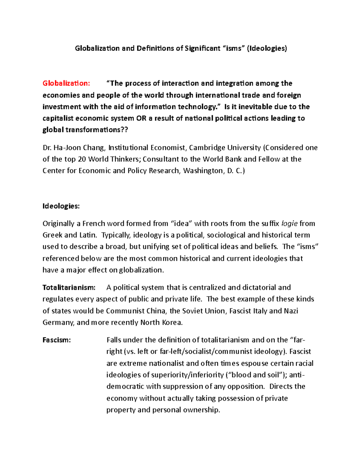 Definitions of Significance (2) - Globalization and Definitions of ...