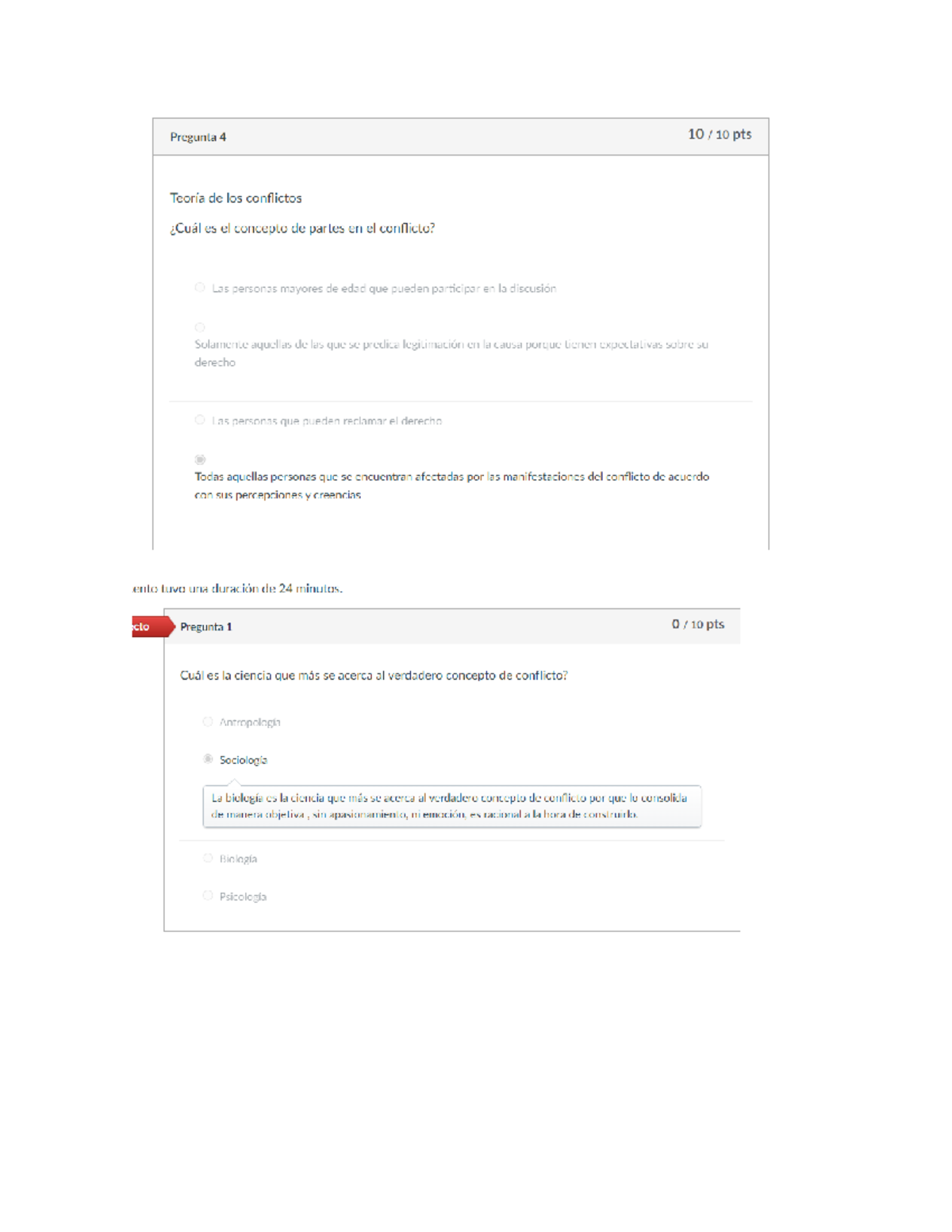Quiz resolucion de conflictos - Studocu