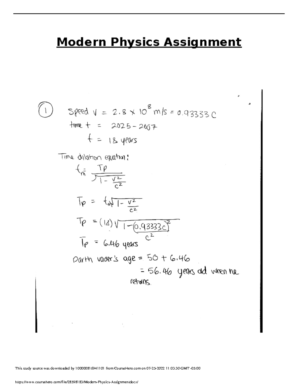Modern Physics Assignment - Using the Internet, find the location of a ...