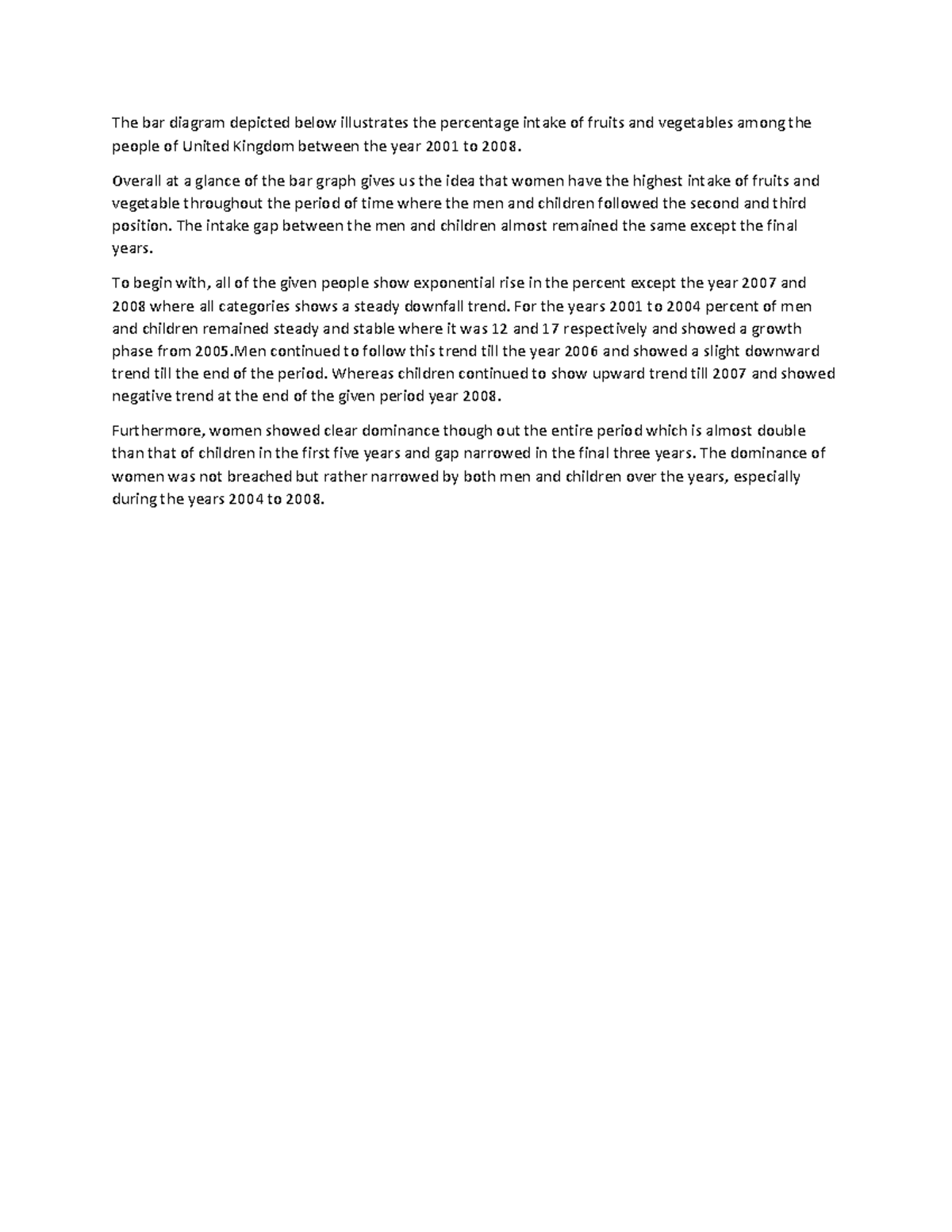 Task 1 - lmkjfoboe - The bar diagram depicted below illustrates the ...