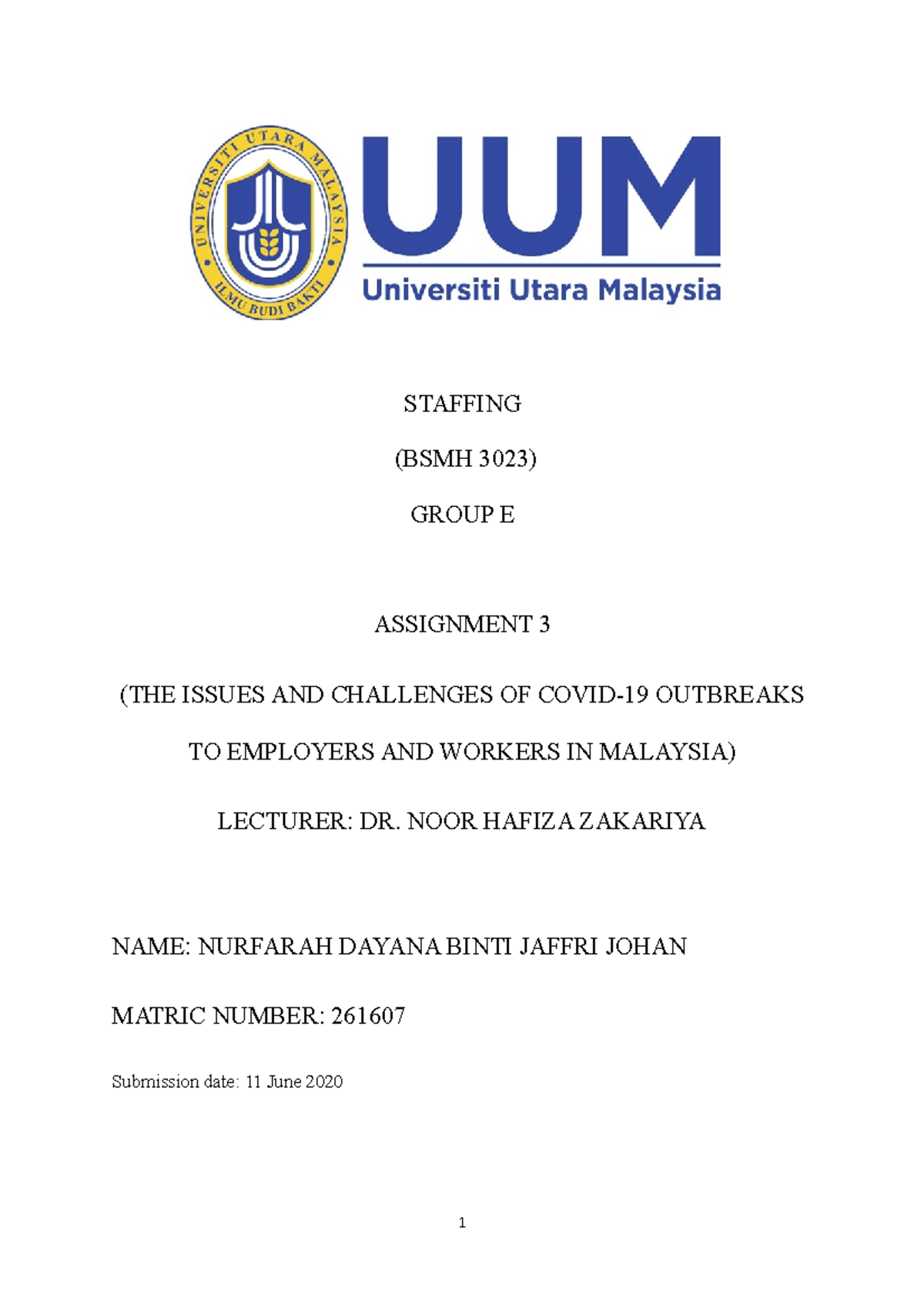 Assignment Individual Farah - STATISTICS FOR INFORMATION TECHNOLOGY ...
