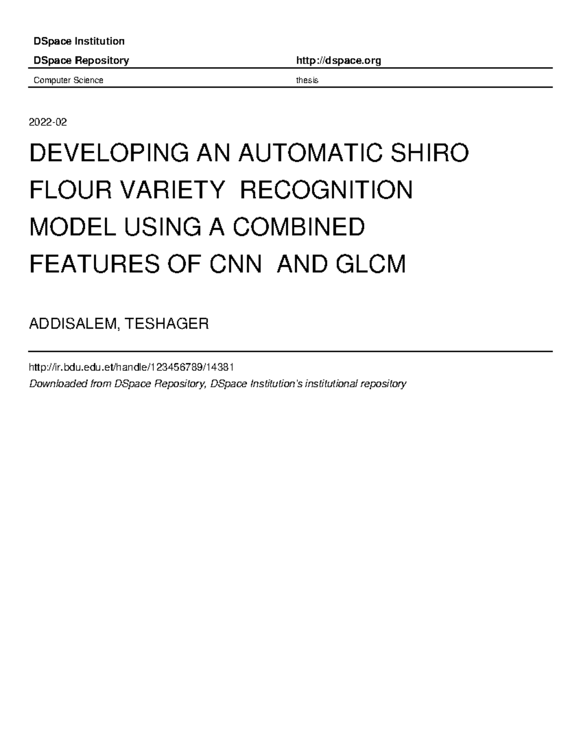 Adisalem Teshager Final Thesis Shiro Flour variety classifcation ...