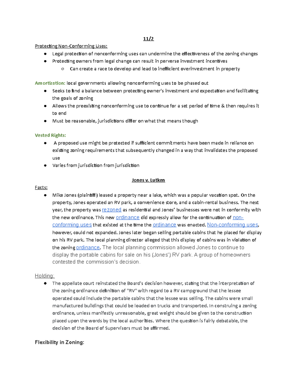 11 2 Prop Notes - Zoning/Aesthetic Regulation - 11/ Protecting Non ...