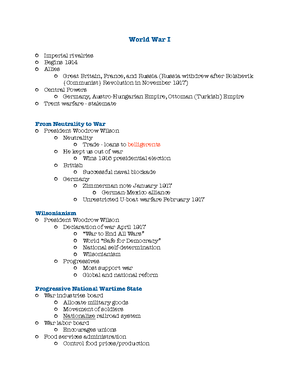 HIST 202 Exam #2 Review - HIST 202 EXAM #2 REVIEW QUESTIONS PROGRESSIVE ...