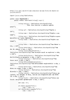 A linguagem Java possui um mecanismo especial para o tratamento de ...