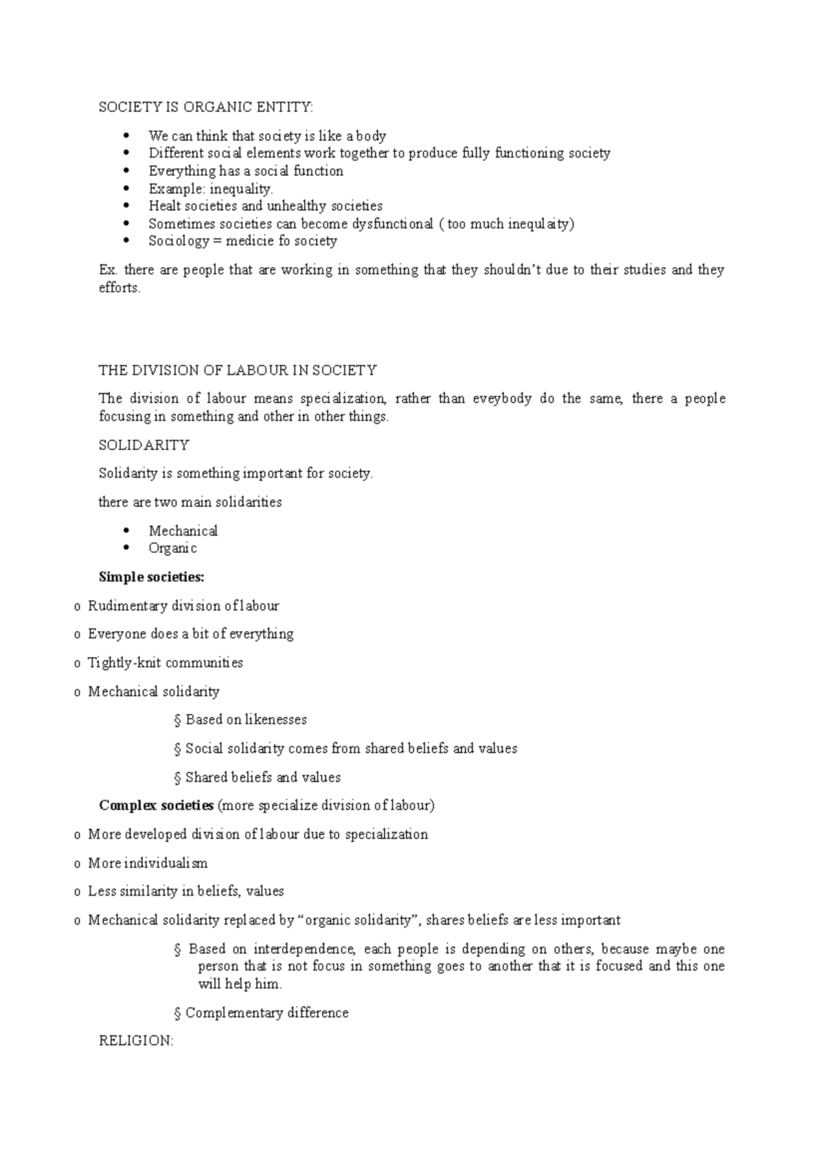 Society IS Organic Entity - SOCIETY IS ORGANIC ENTITY: We can think ...