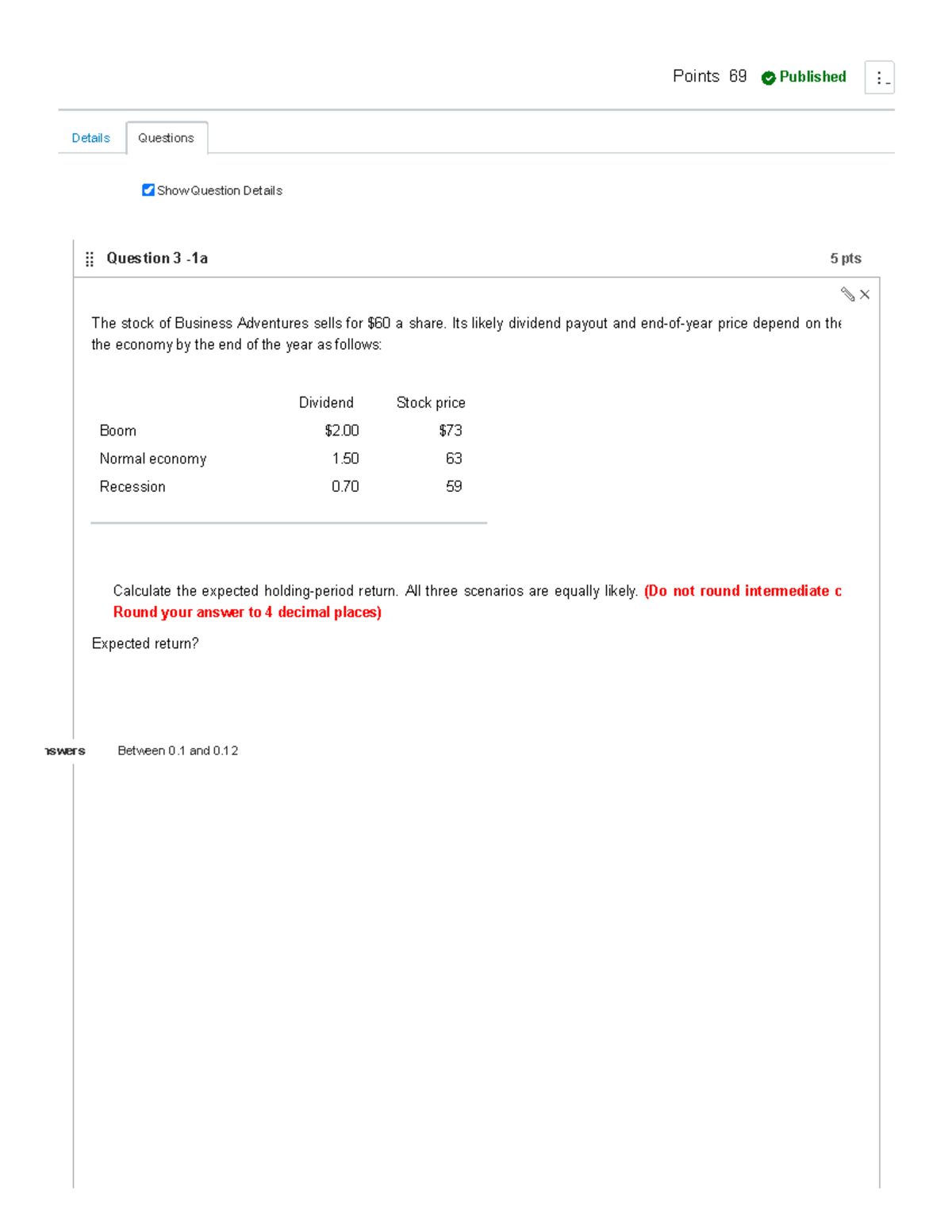 Homework 3 answer key - Week8 - Points 69 Published Show Question ...