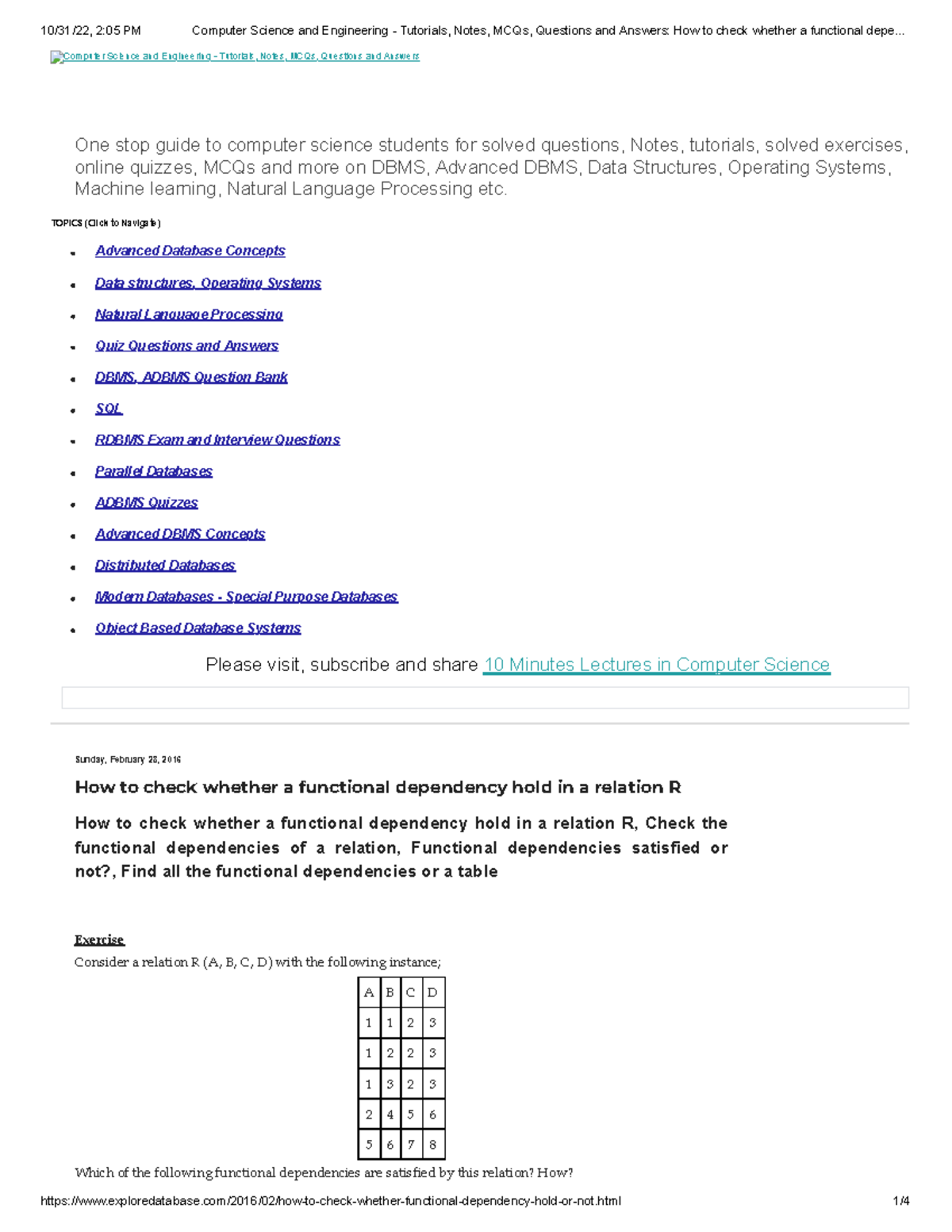 Computer Science And Engineering Tutorials Notes Mcqs Questions And Answers How To Check