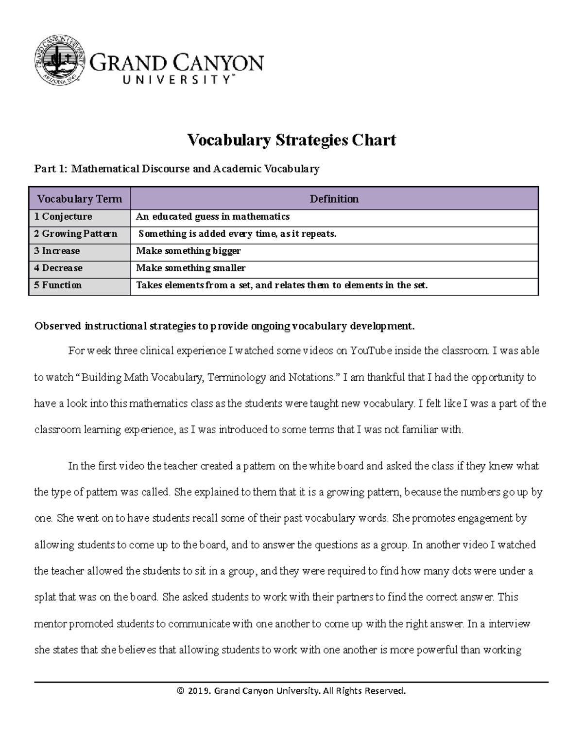 ELM-470-T4-Vocabulary Strategies Chart (1) - Vocabulary Strategies ...
