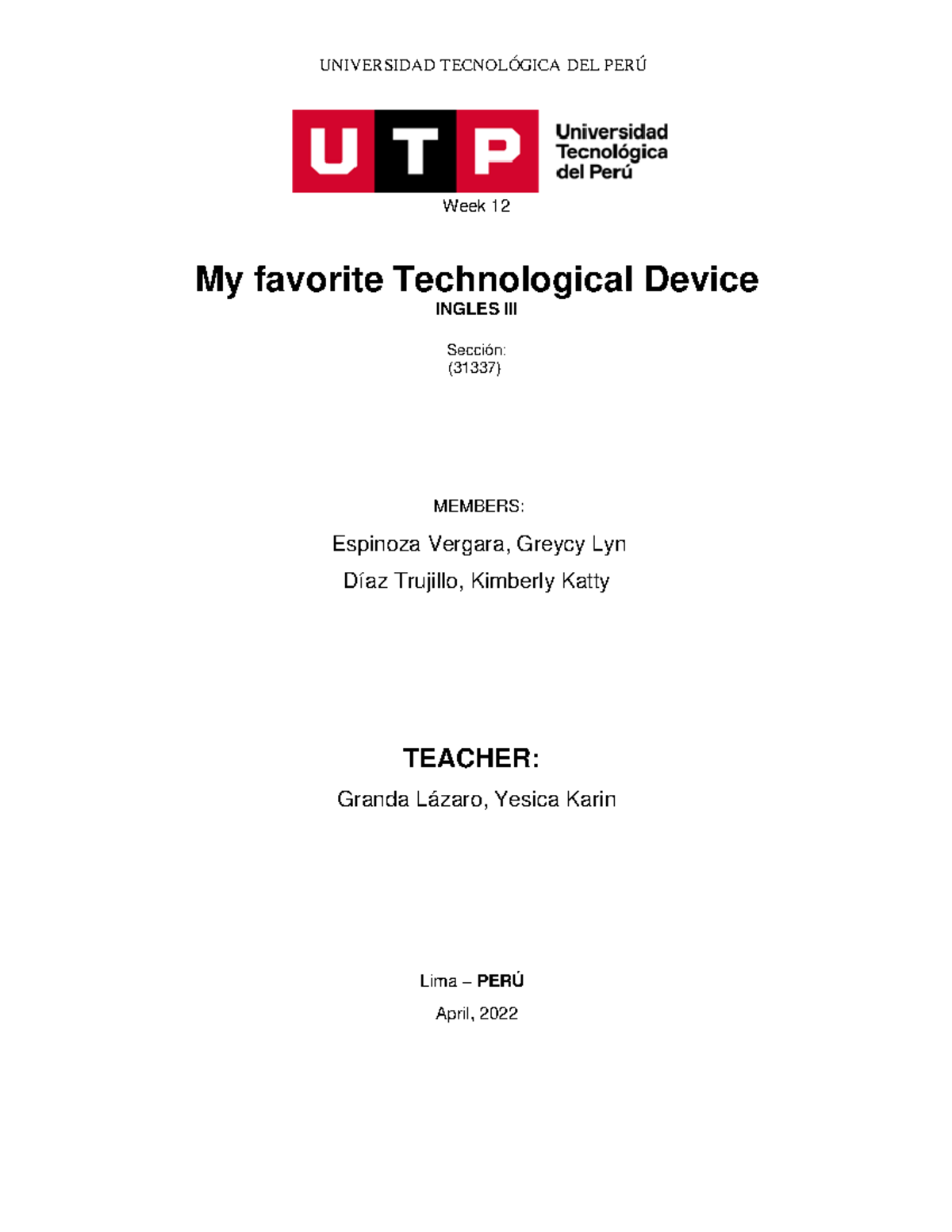 Espinoza Vergara Greycy Lyn Diaz Trujillo Kimberly Katty - UNIVERSIDAD ...