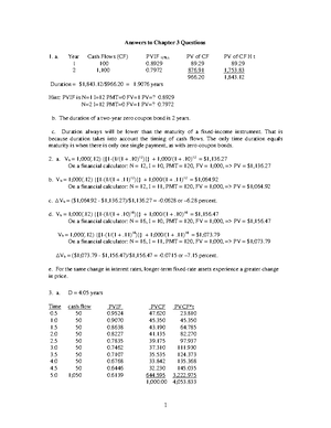 Chapter 1 Answers - Answers to Chapter 1 Questions If there were no FIs ...