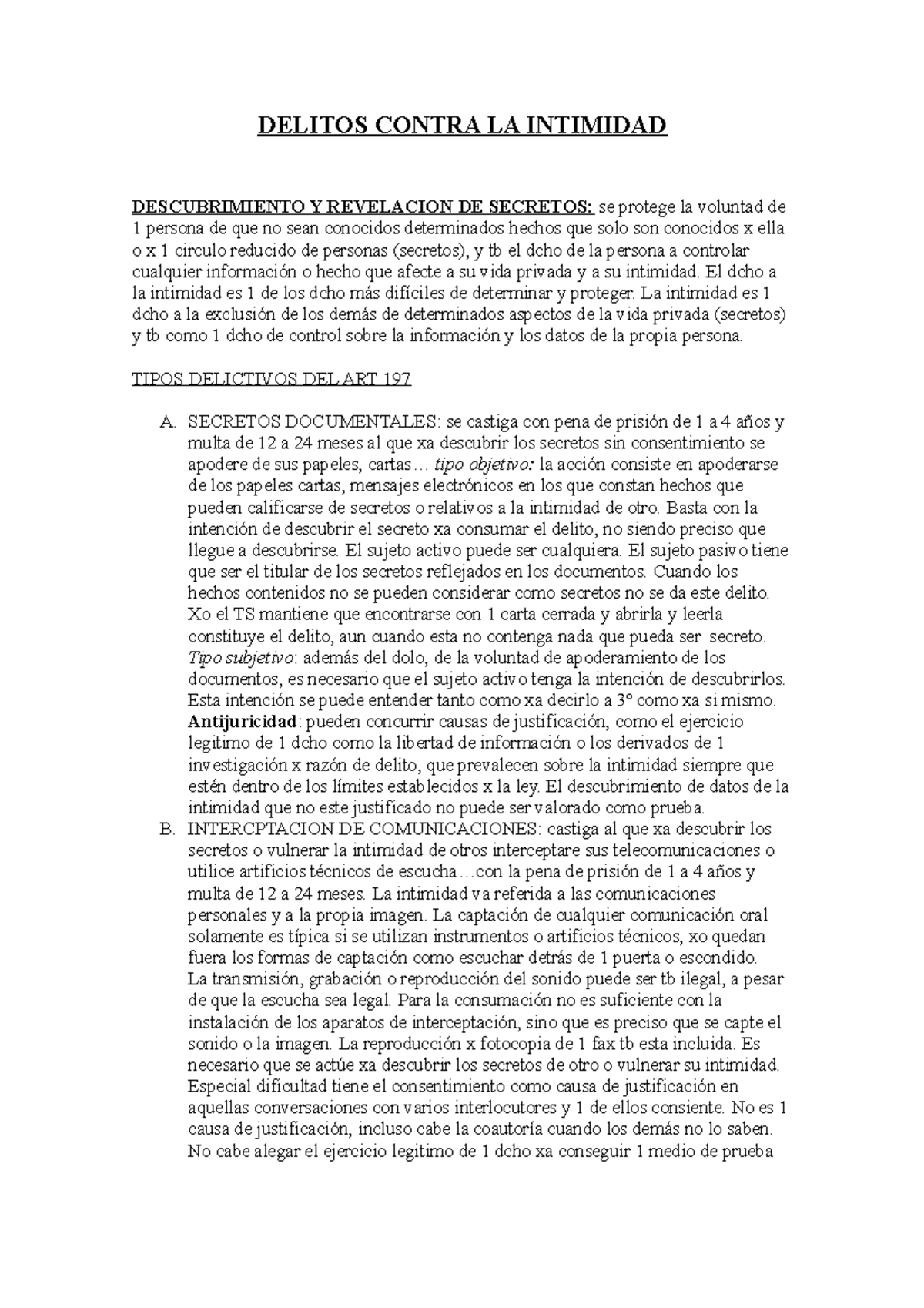 7. Delitos Contra LA Intimidad - DELITOS CONTRA LA INTIMIDAD ...