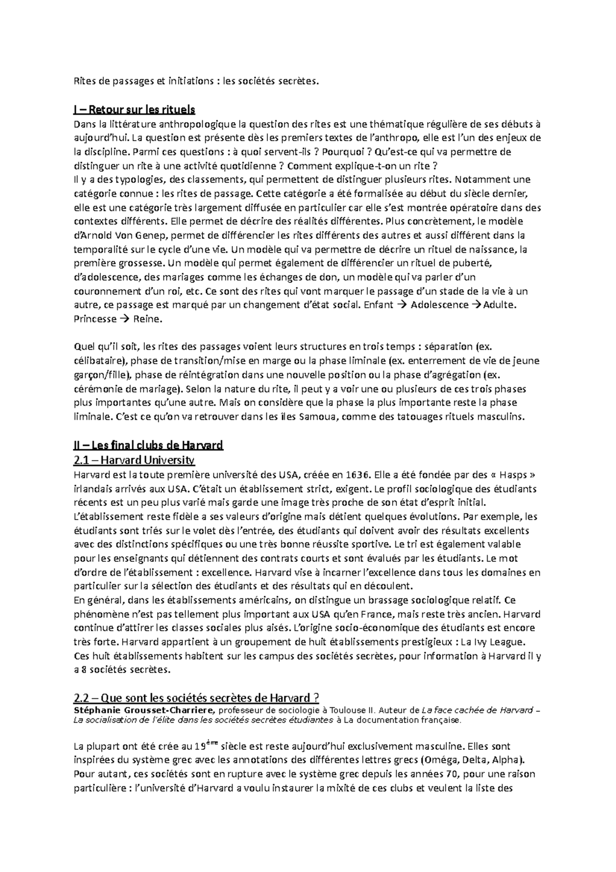 Rites De Passages Et Initiations Les Sociétés Secrètes I Retour Sur Les Rituels Dans La