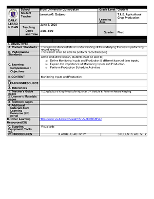 Detailed- Lesson-PLAN css - nDETAILED LESSON PLAN School Marcial O ...