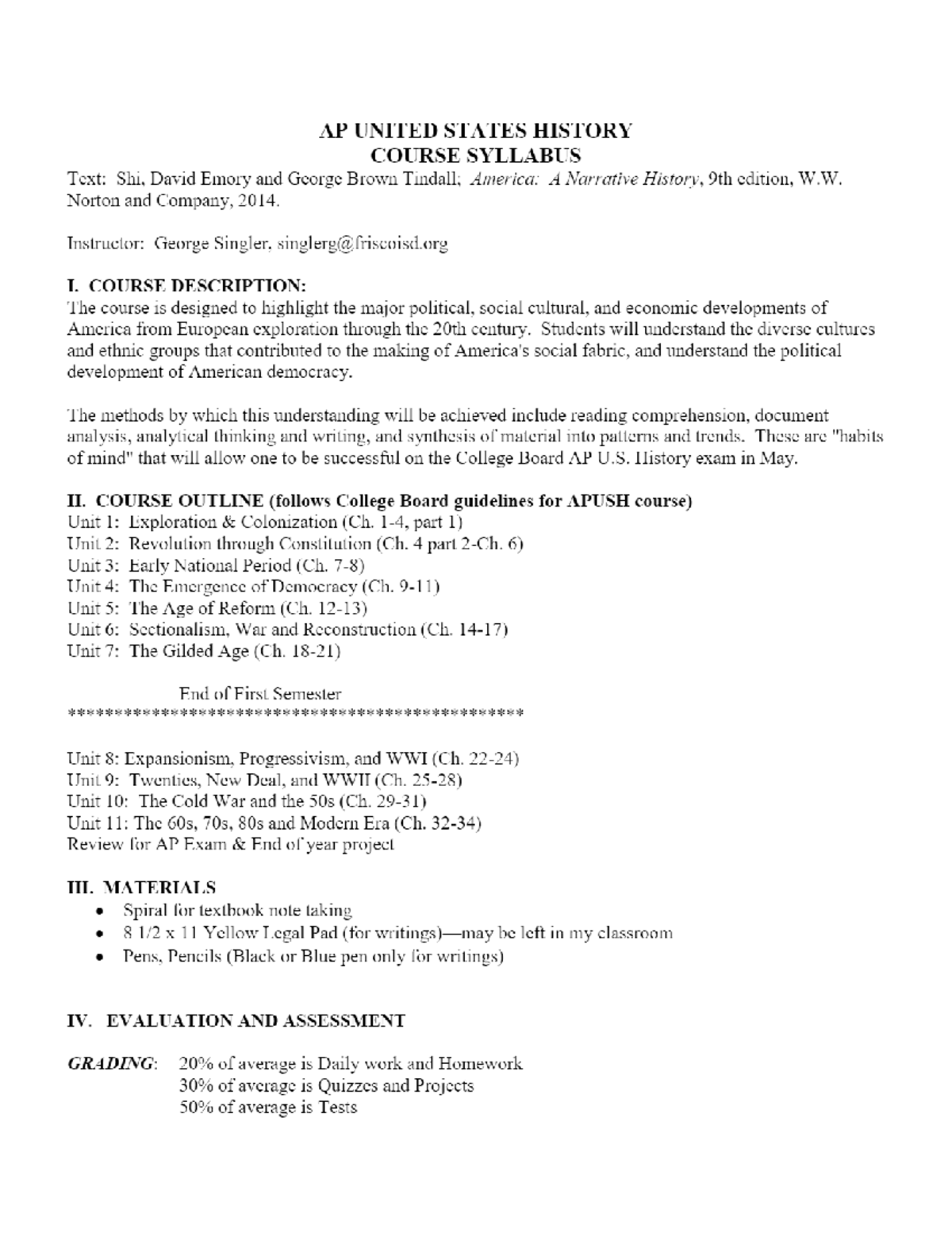 Ape united states history - HIS 102 - Studocu