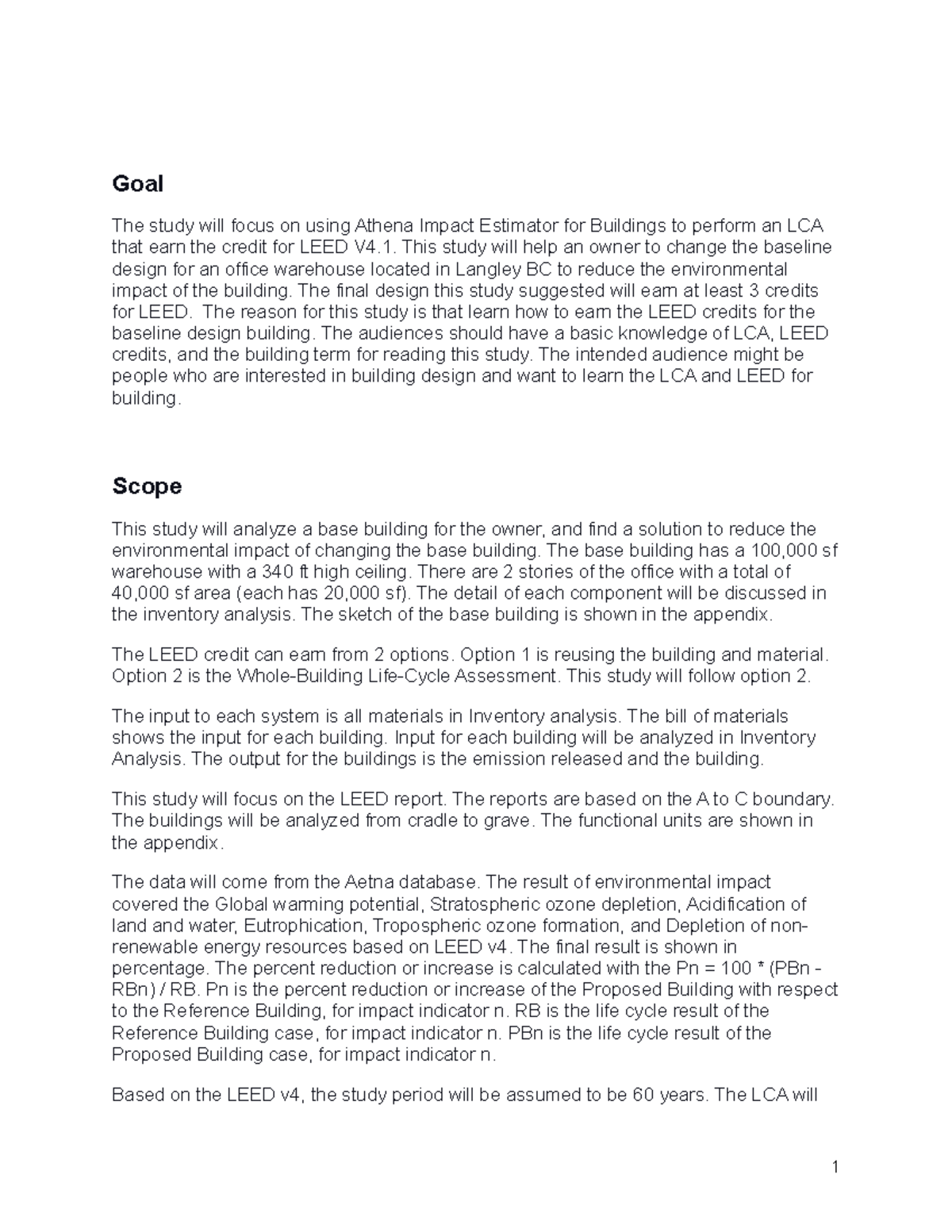 Using Athena Impact Estimator for Buildings to Earn LEED V4.1 Credits ...