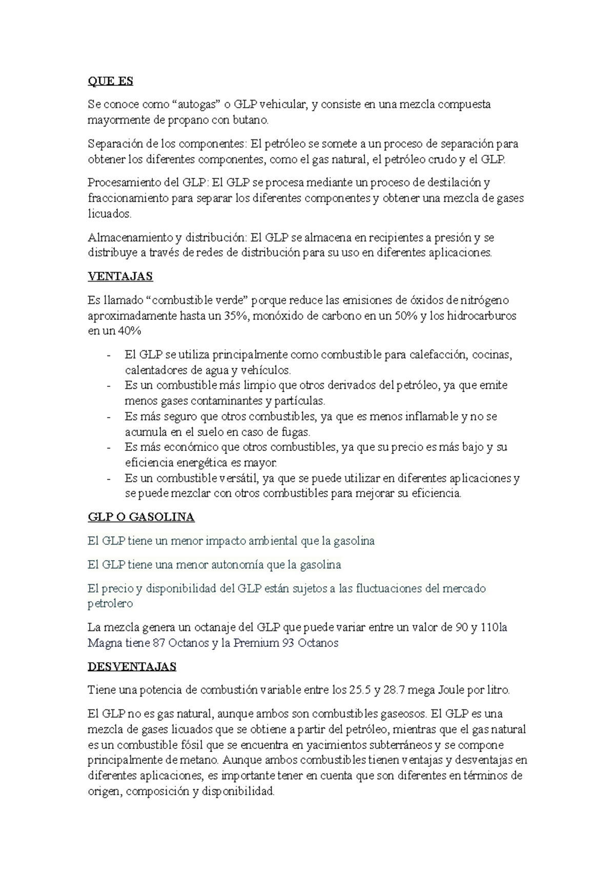 Motores GLP - QUE ES Se conoce como “autogas” o GLP vehicular, y ...