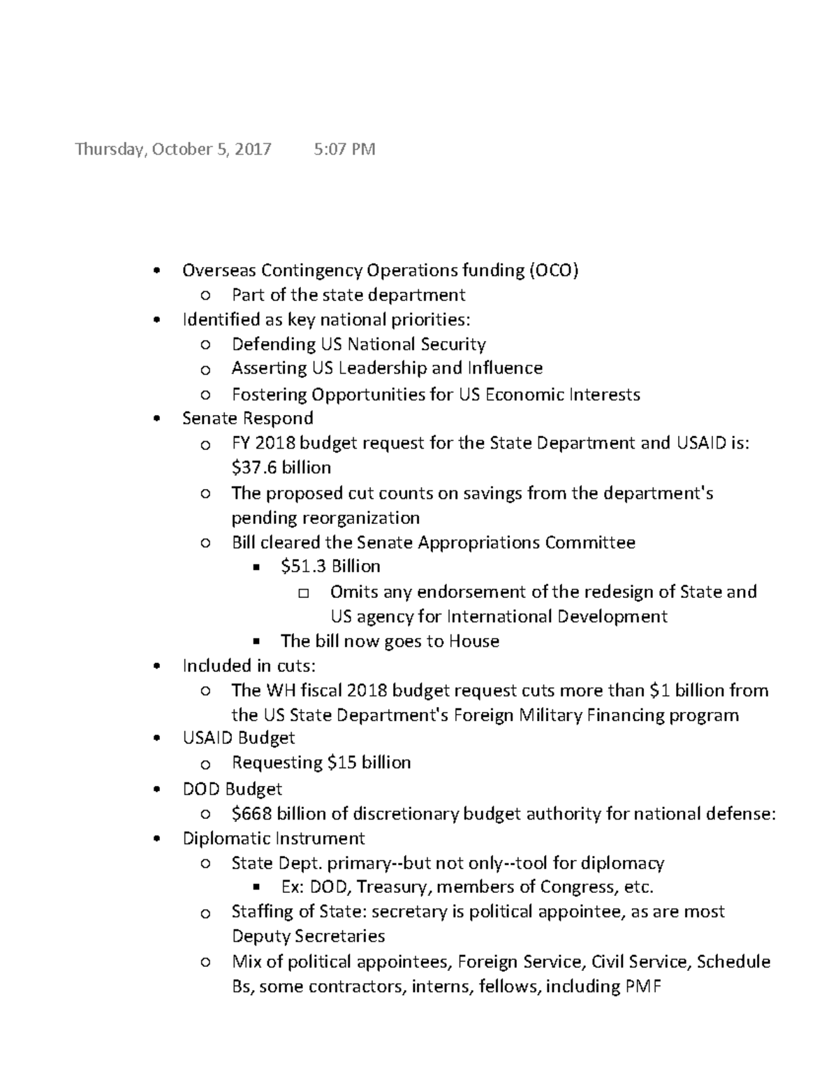 Overseas Contingency Operations funding (OCO) - primary-but not only ...