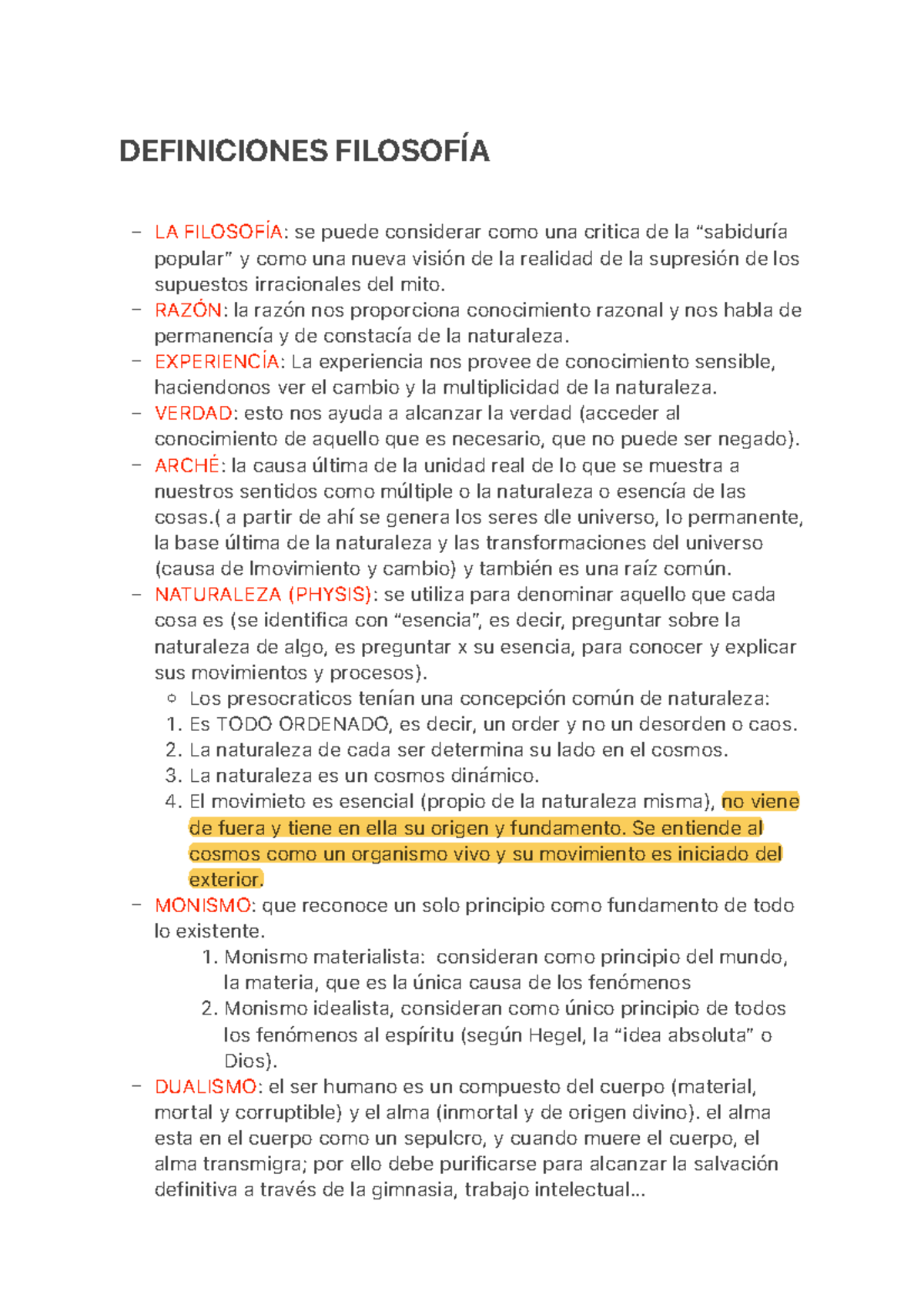 Definiciones FilosofíA - – – – – – 1. 2. 3. 4. DEFINICIONES FILOSOFÍA ...