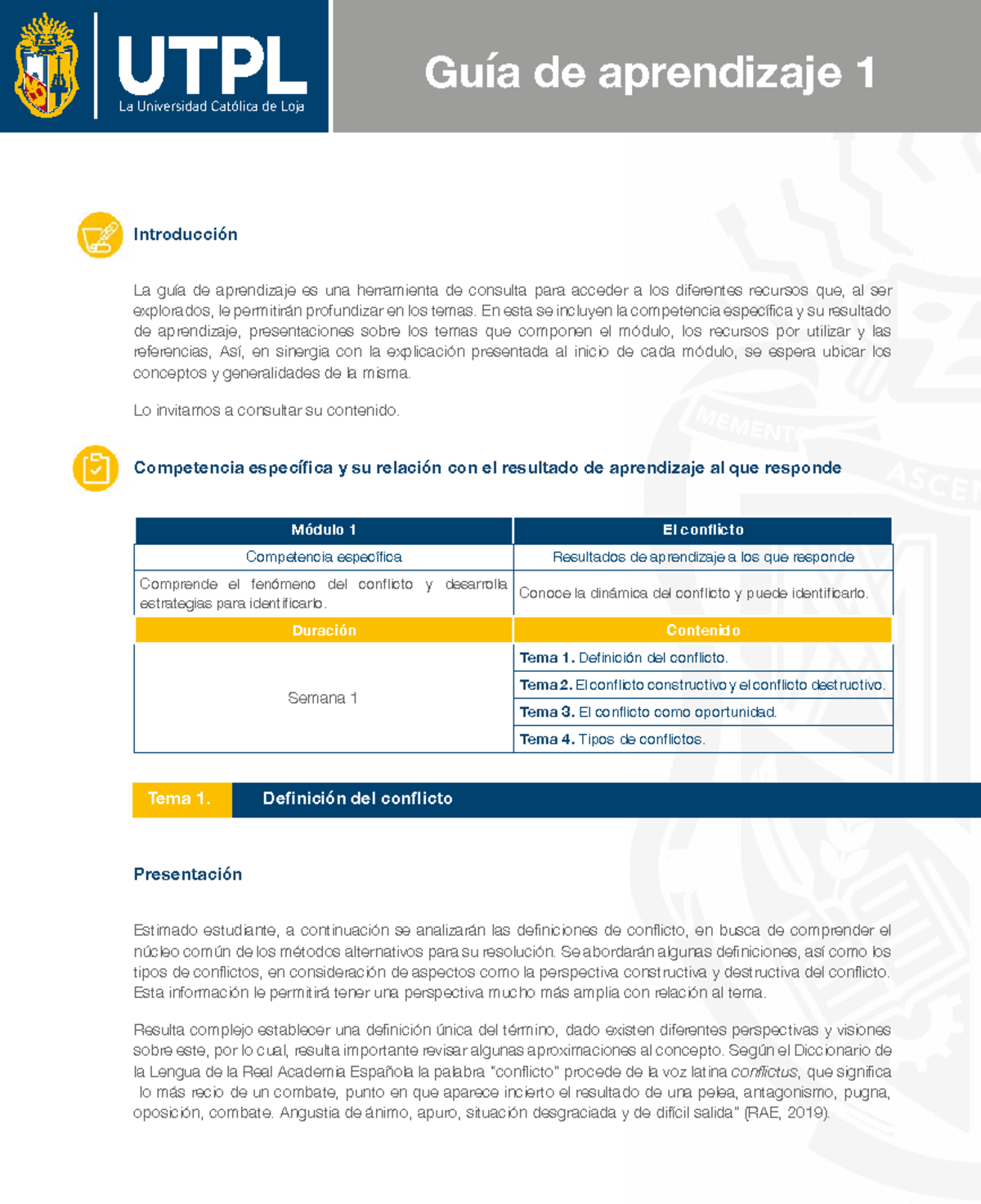 Guía de aprendizaje módulo 1 - La Universidad Católica de Loja Guía de ...