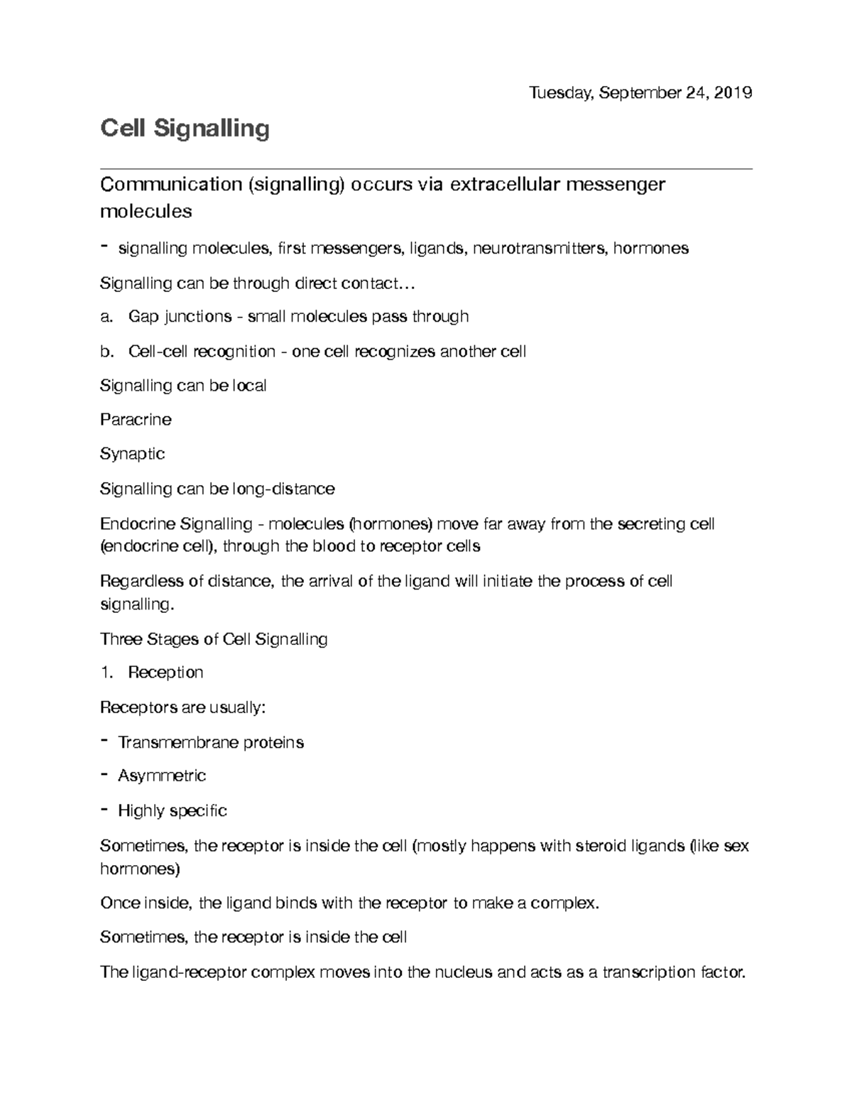 Cell Signalling - Cell Signals and how it works - Cell Signalling ...