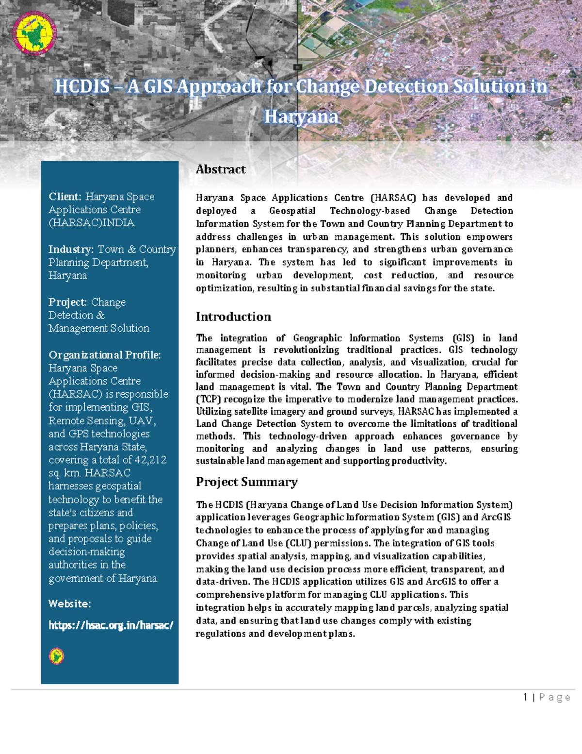 A GIS Approach for Change Detection Solution in Haryana 1728642140 ...