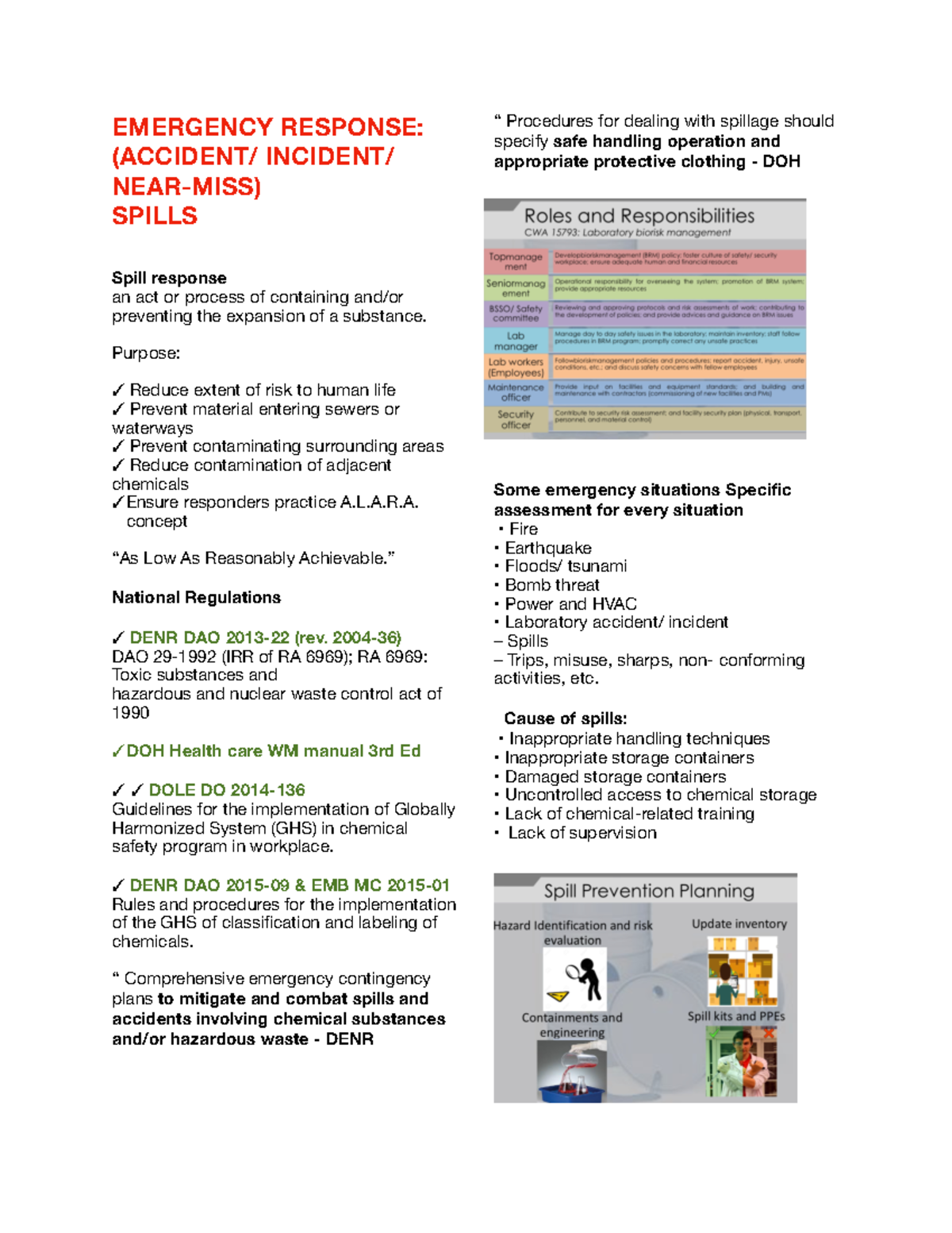 PMLS- Finals - Pmls 2 - EMERGENCY RESPONSE: (ACCIDENT/ INCIDENT/ NEAR ...