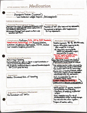 Insulin - ATI MED TEMPLATE - ACTIVE LEARNING TEMPLATE: Medication ...