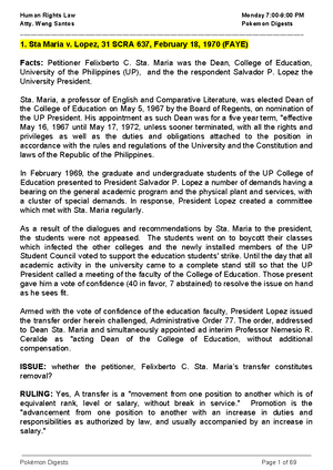 Environmental Protection and Management - ####### Sps. Aileen and ...