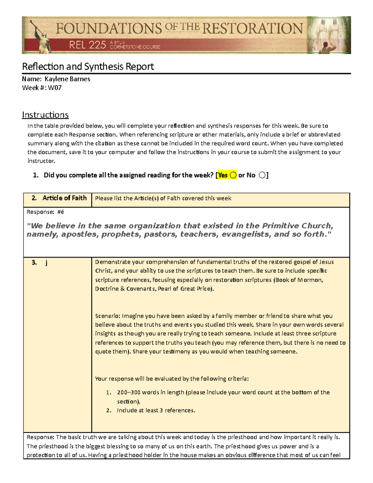 W07 Reflection - Teach someone what you learned that week - Reflection ...